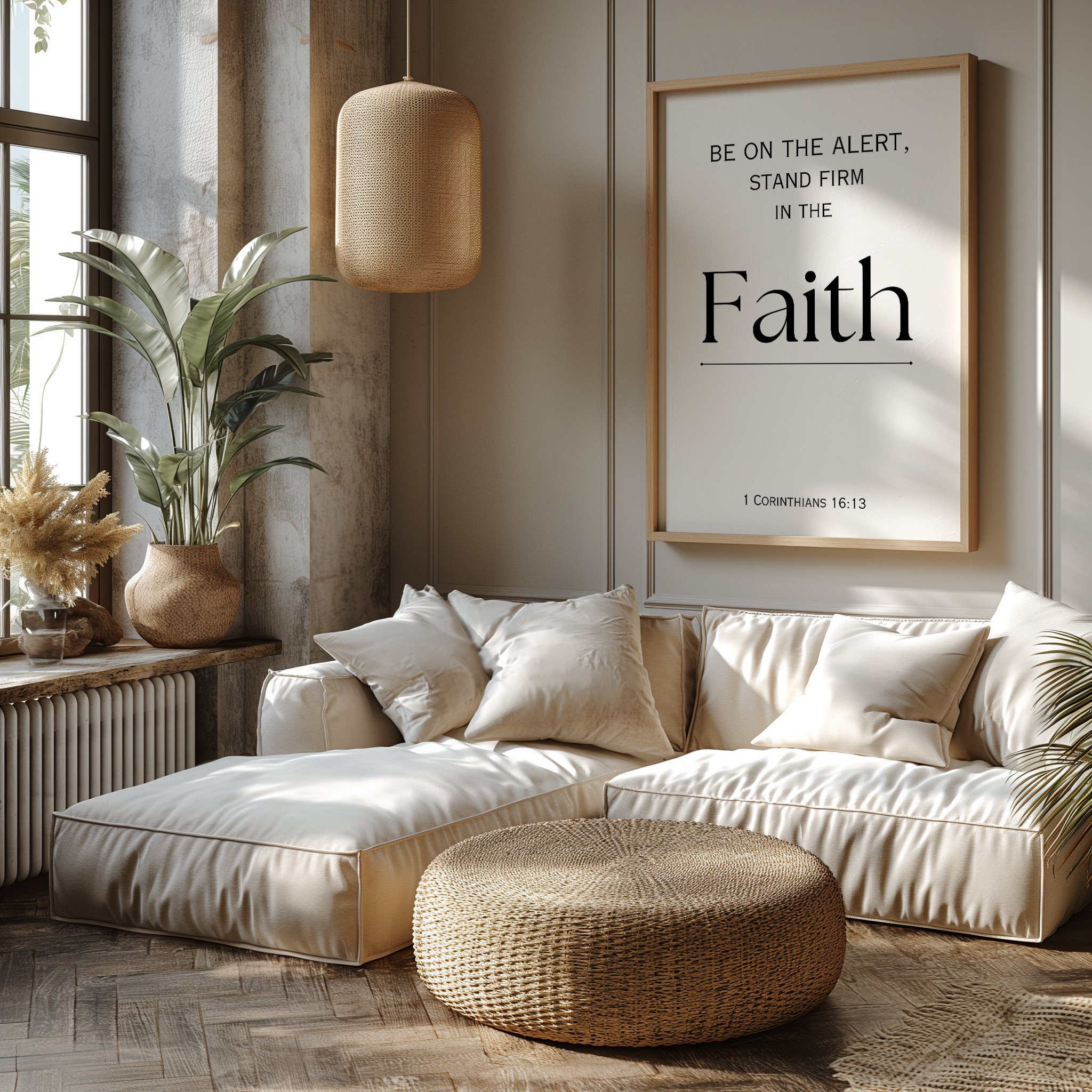 1 Corinthians 16:13, Be on the Alert,stand Firm in the Faith, Bible ...