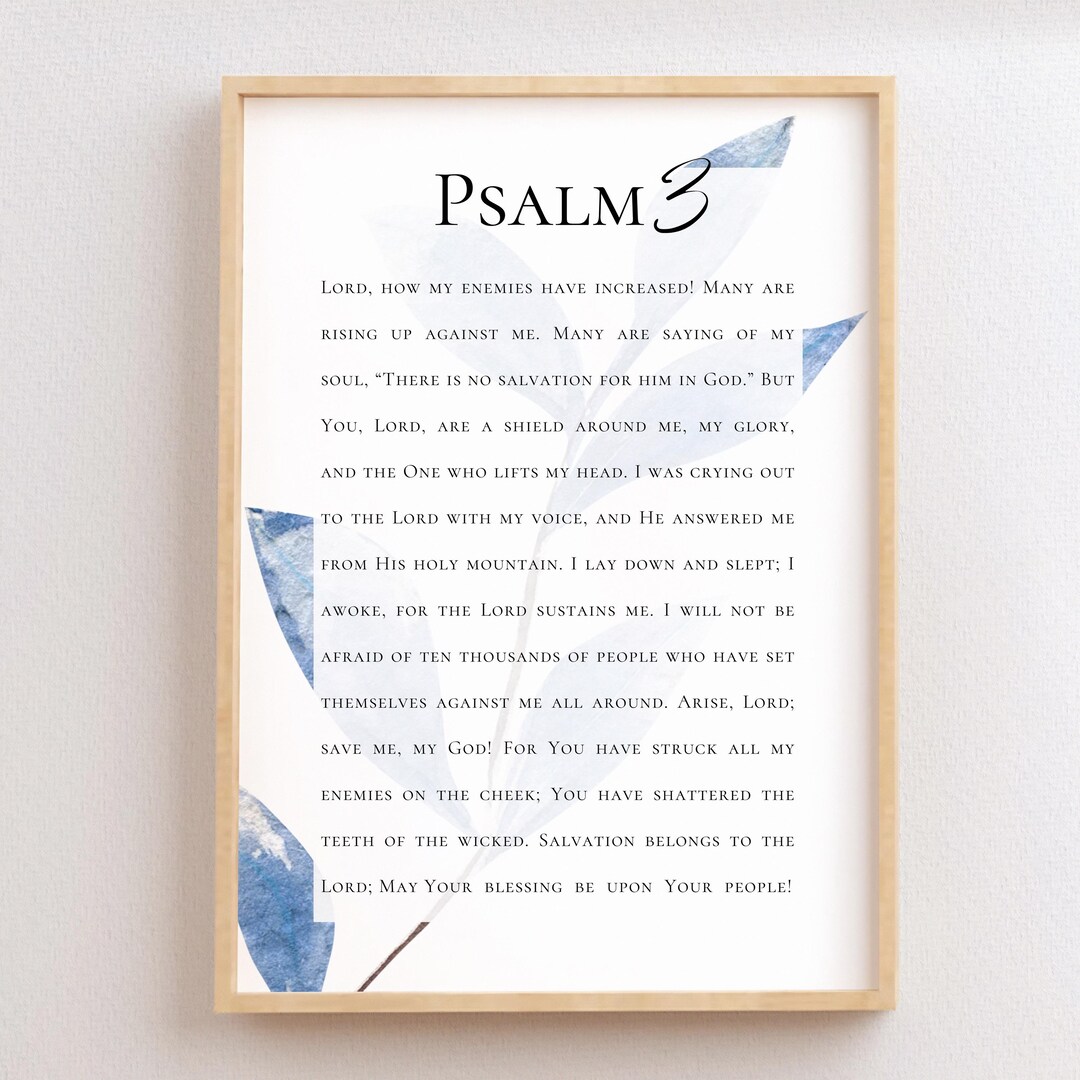 Psalm 3, Lord, How My Enemies Have Increased,full Chapter Bible Verse ...