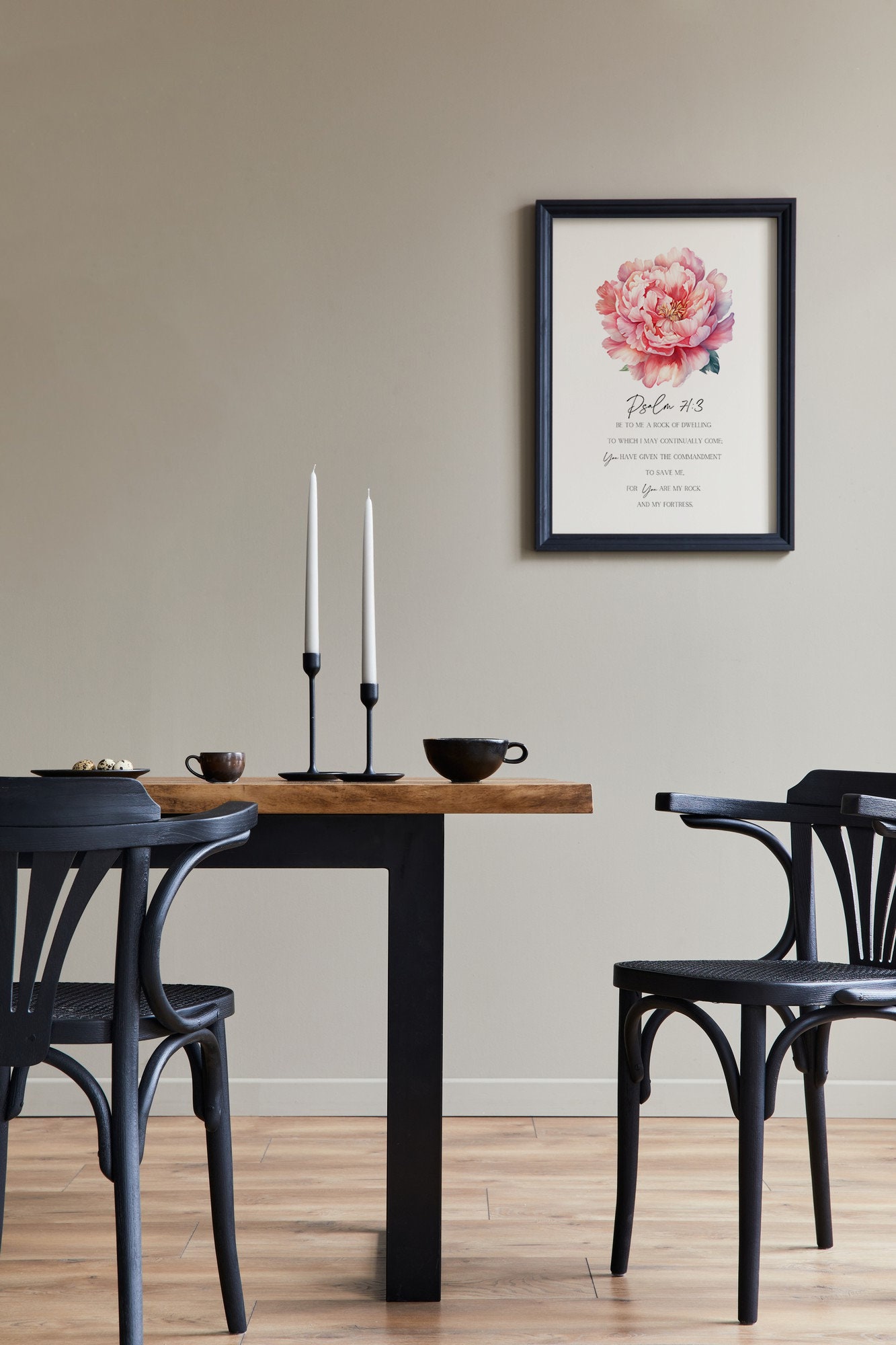 Psalm 71:3 Printable Poster, You Are My Rock and My Fortress, Modern ...