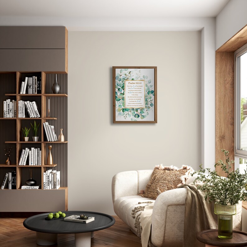 Psalm 18:1-3 Printable Bible Verse Wall Art I Love You, Lord, My ...