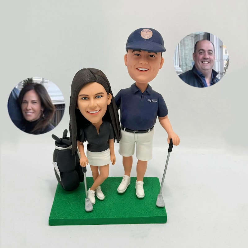 Golf Couple Bobbleheads - Etsy