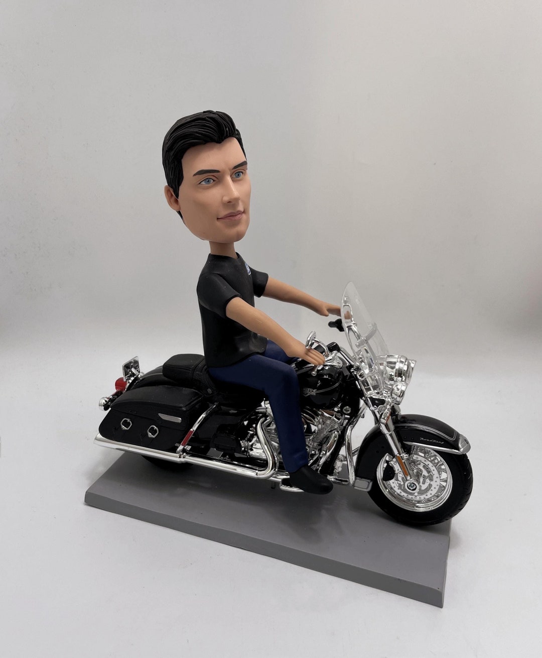 Custom Motorcycle Bobblehead Figurine: Personalized Memorial Gift - Etsy