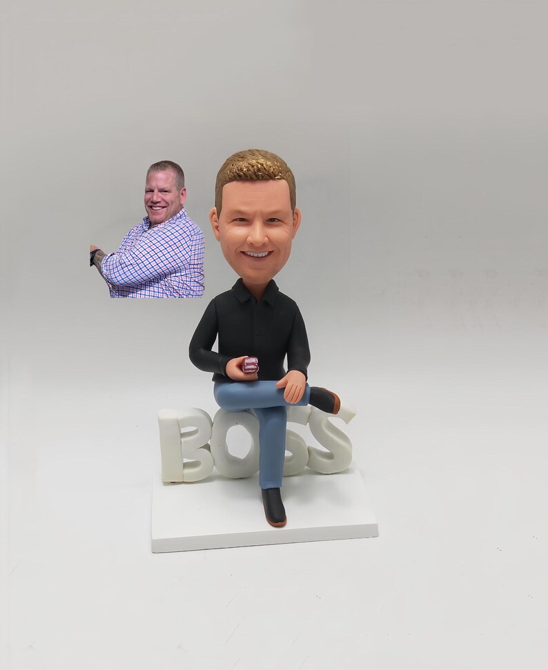 Custom Boss Themed Bobblehead: From Your Photo | Personalized Leader ...