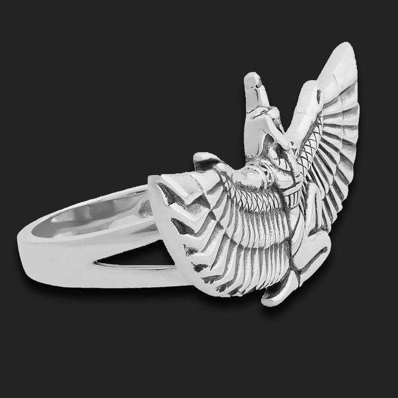 Isis Silver Ring, Egyptian Mythology Ring, .925 Sterling Silver, Majesty Isis Ring, Womens ...