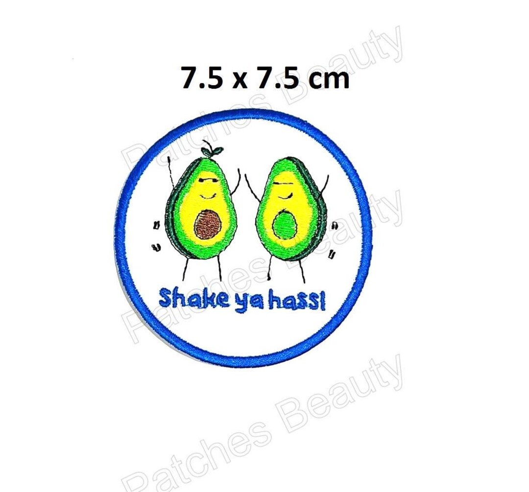 Shake Ya Hass Avocado Plant Veggie Cool Cute Dress Transfer Applique ...