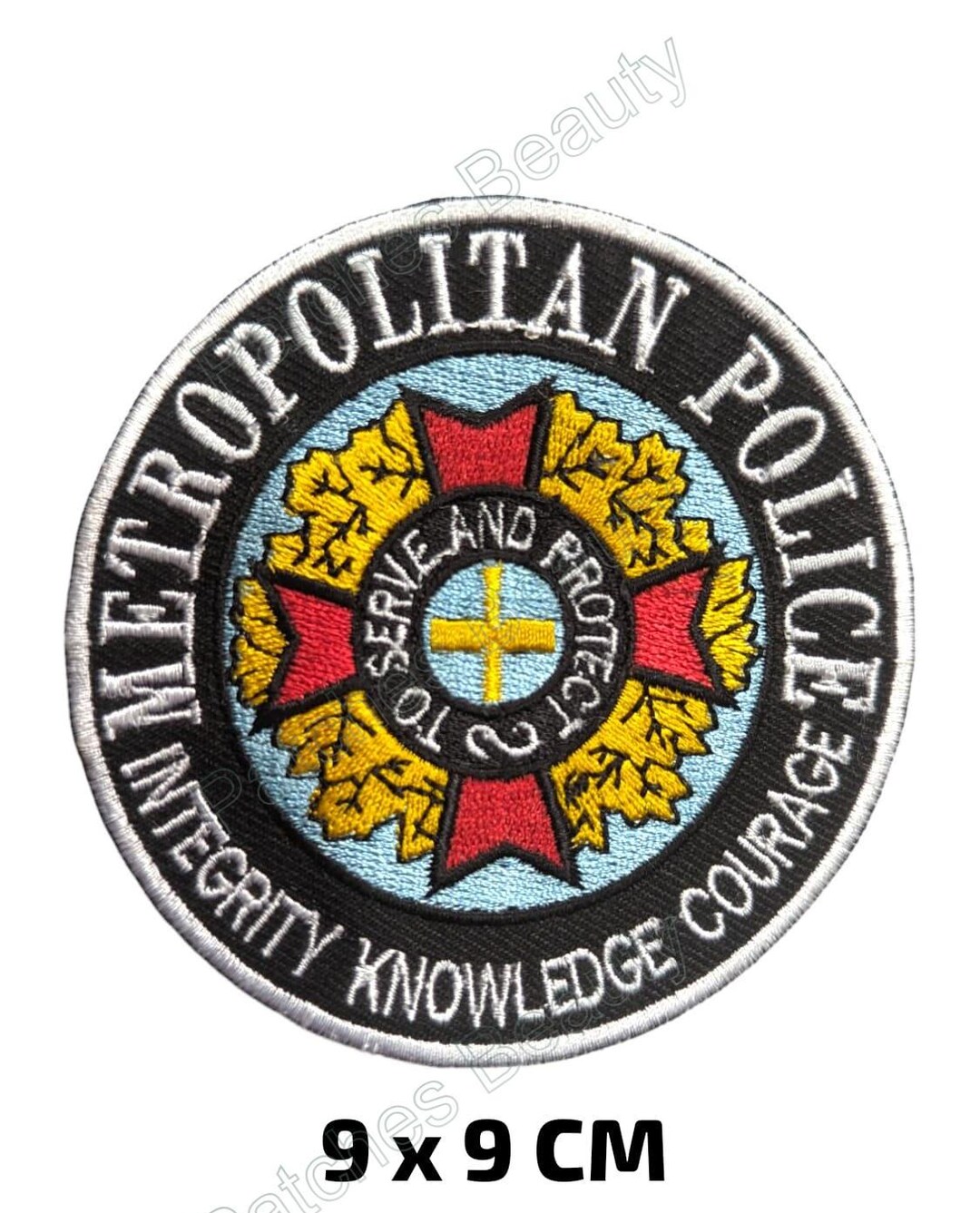 Metropolitan Police Academy 1984 Round Security Embroidered Iron Sew on ...