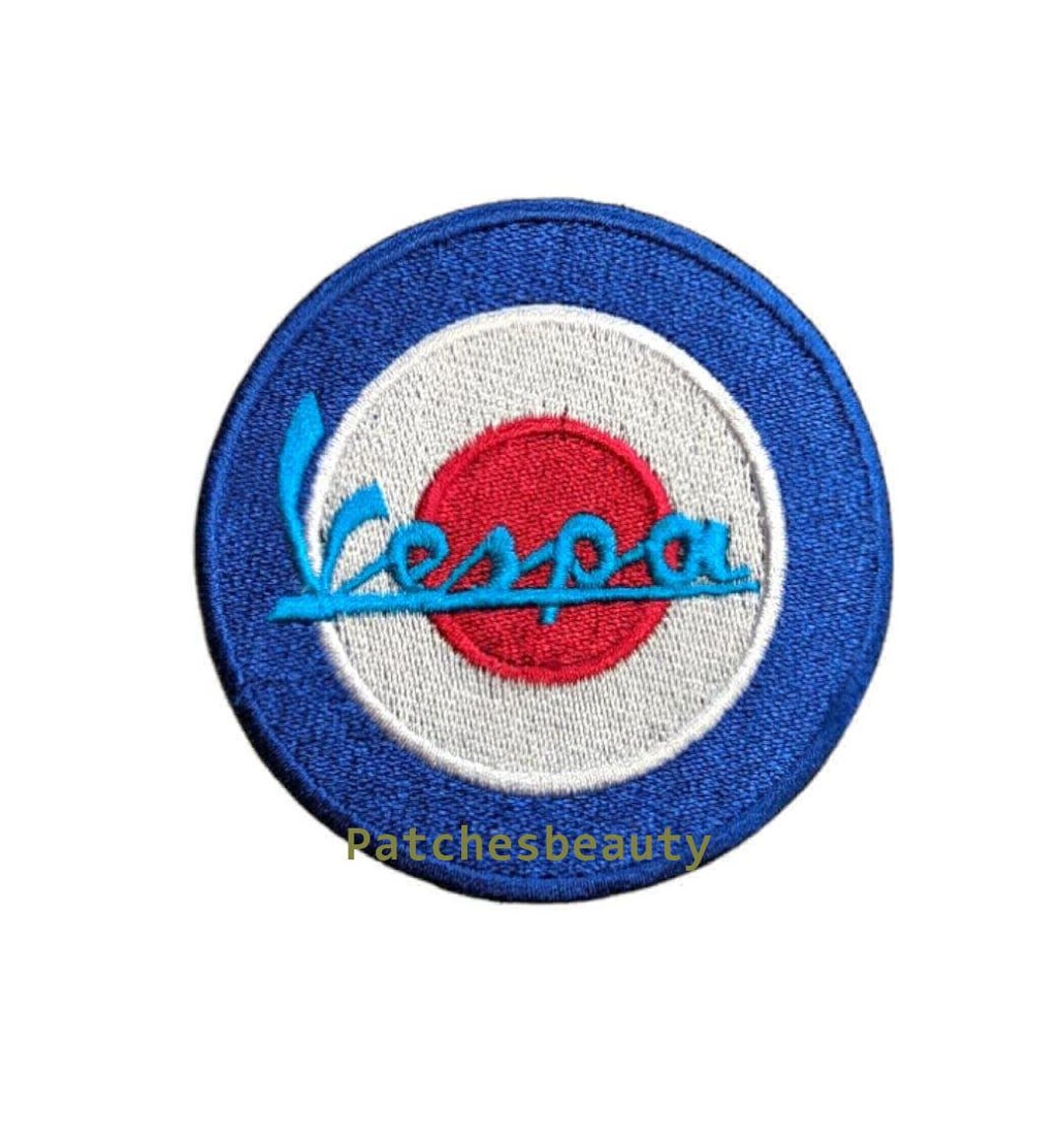 Mod Target Vespa Scooter Cool Cute Transfer Embroidered Iron Sew on ...