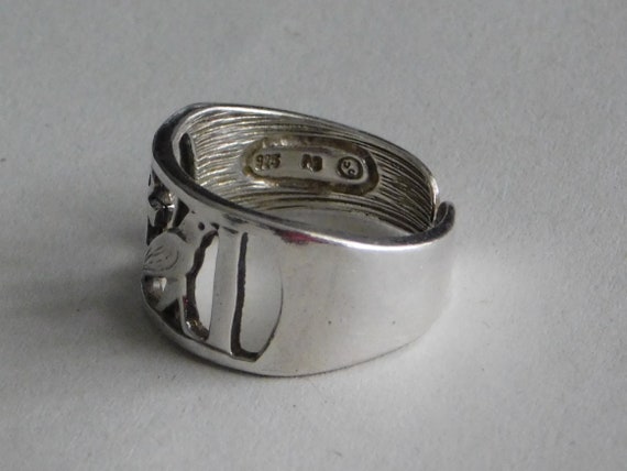 Ring Ägypten Horus Anck Silber - Gem