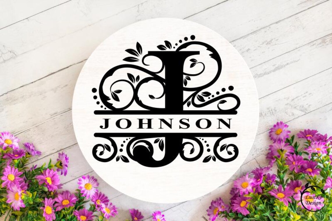 Cnc Cut Split Monogram Signs - Etsy