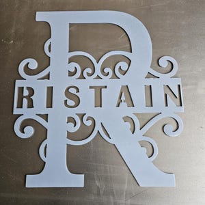 Cnc Cut Split Monogram Signs - Etsy