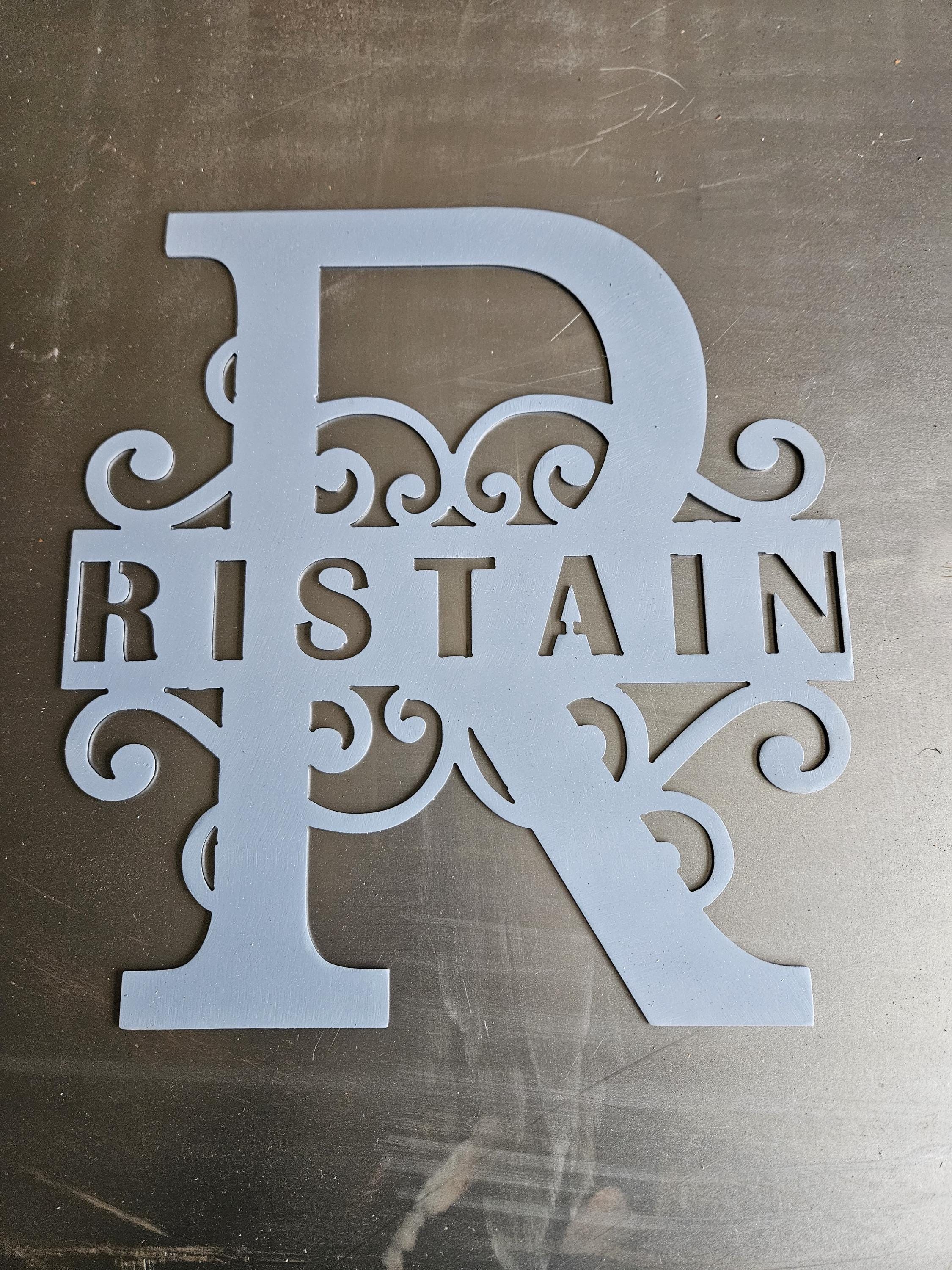 Cnc Cut Split Monogram Signs - Etsy