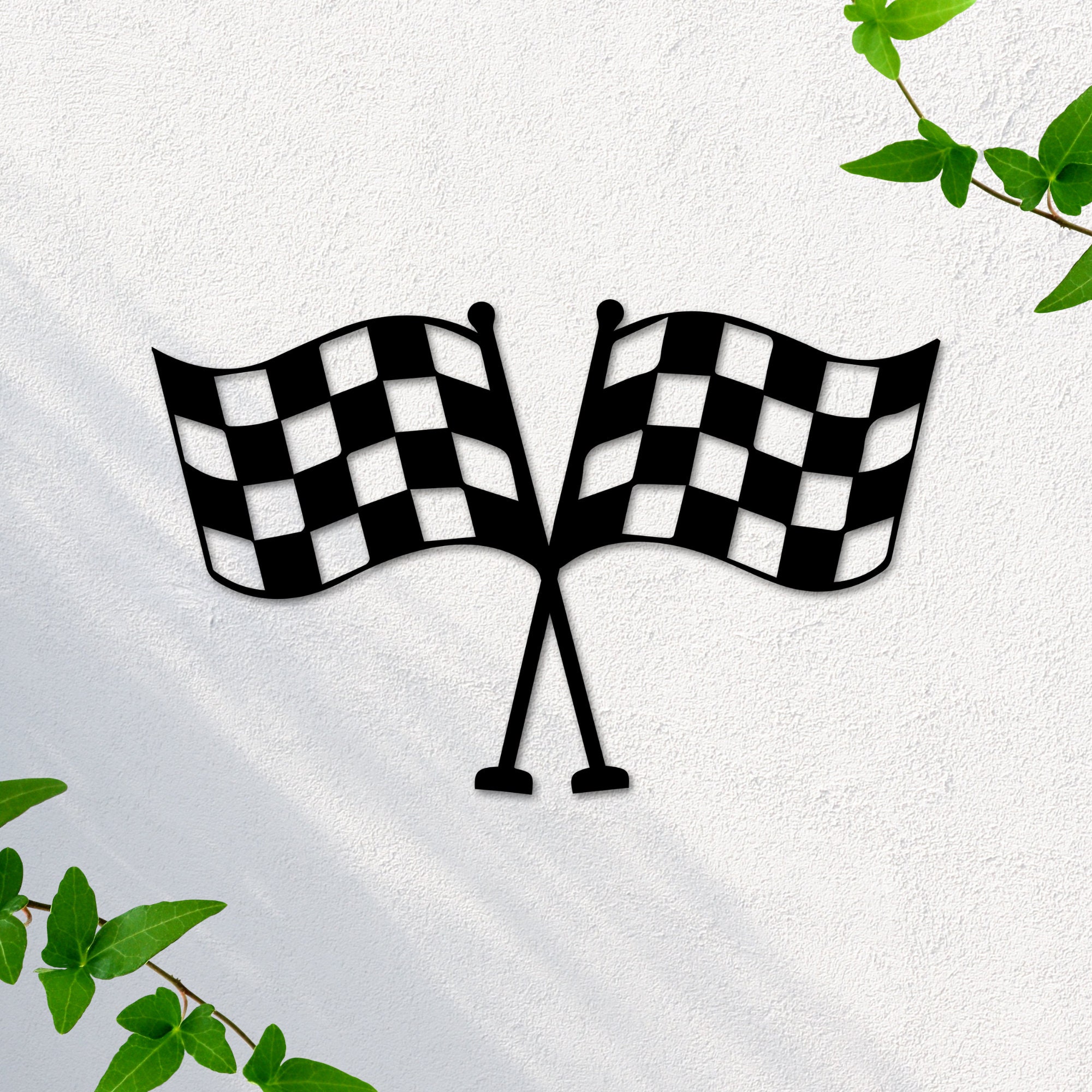 Checkered Flag Racing Sign, Racing Flag Decor, Gift for Racer, Race ...