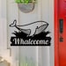 Whalecome Welcome Sign, Metal Welcome Sign, Funny Welcome Sign ...