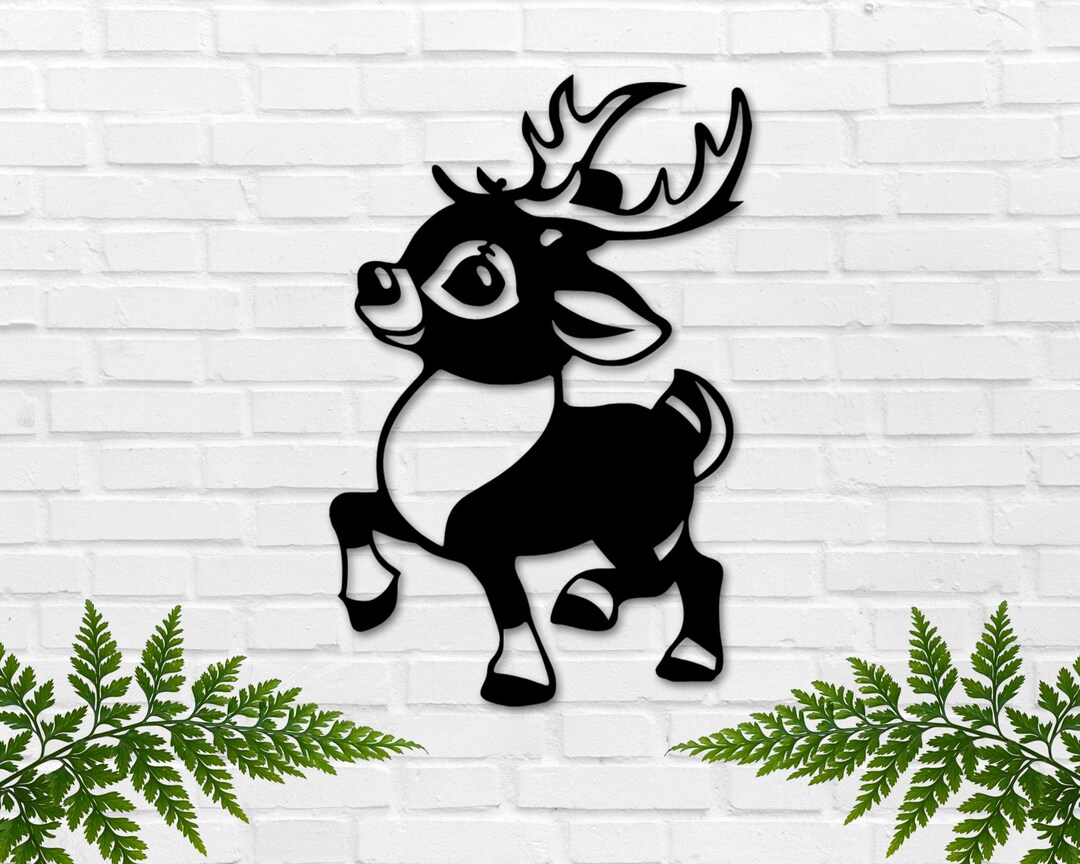 Black Friday, Cyber Monday Sale, Reindeer Metal Sign, Christmas Wall ...