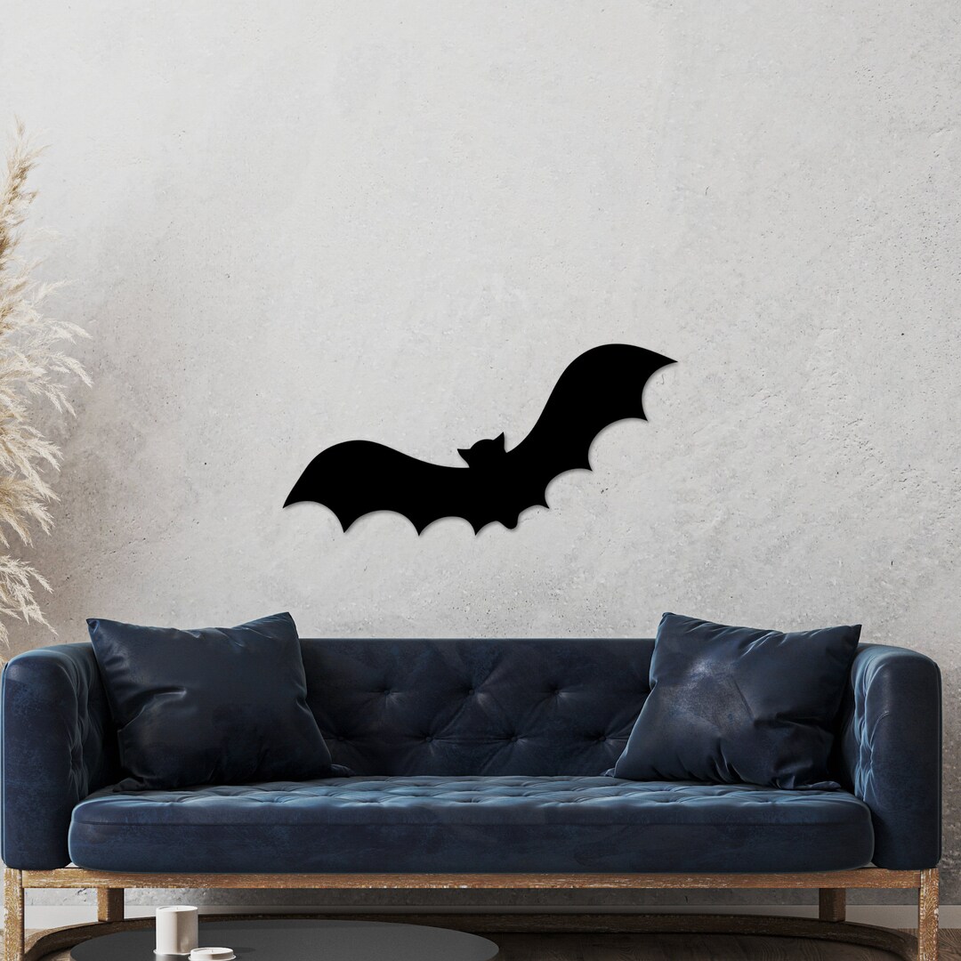 Metal Bat Sign, Bat Flying, Halloween Decor, Animal Lover Sign, Animal ...