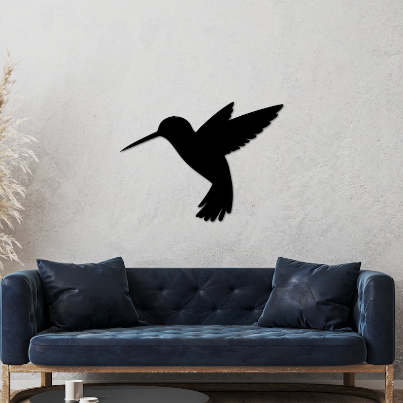 Humming Bird Sign, Metal Humming Bird Decor, Bird Decor, Metal Bird ...