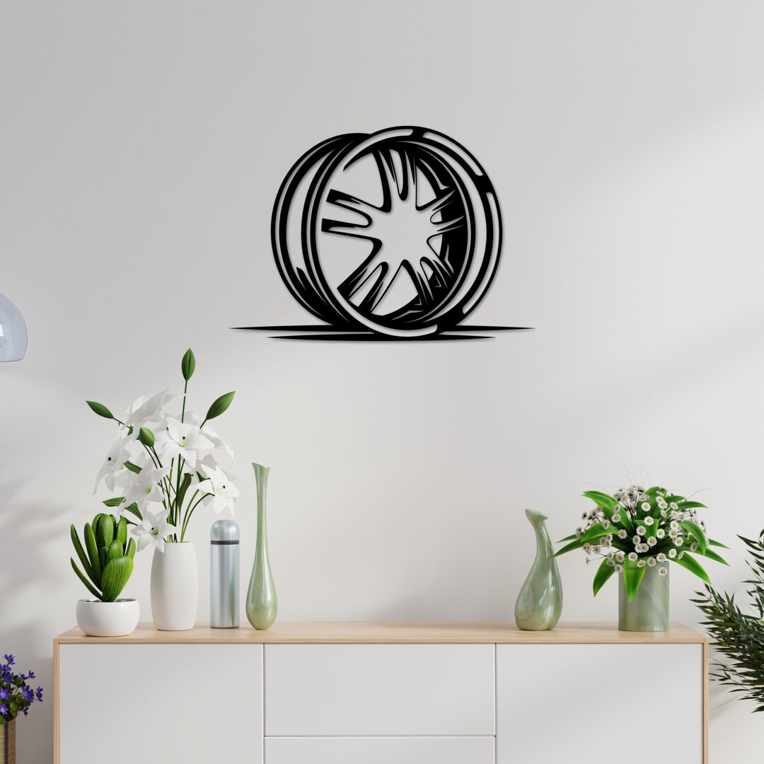 Car Rim Sign, Mechanic Shop Sign, Mechanic Decor, Car Sign, Garage Sign ...