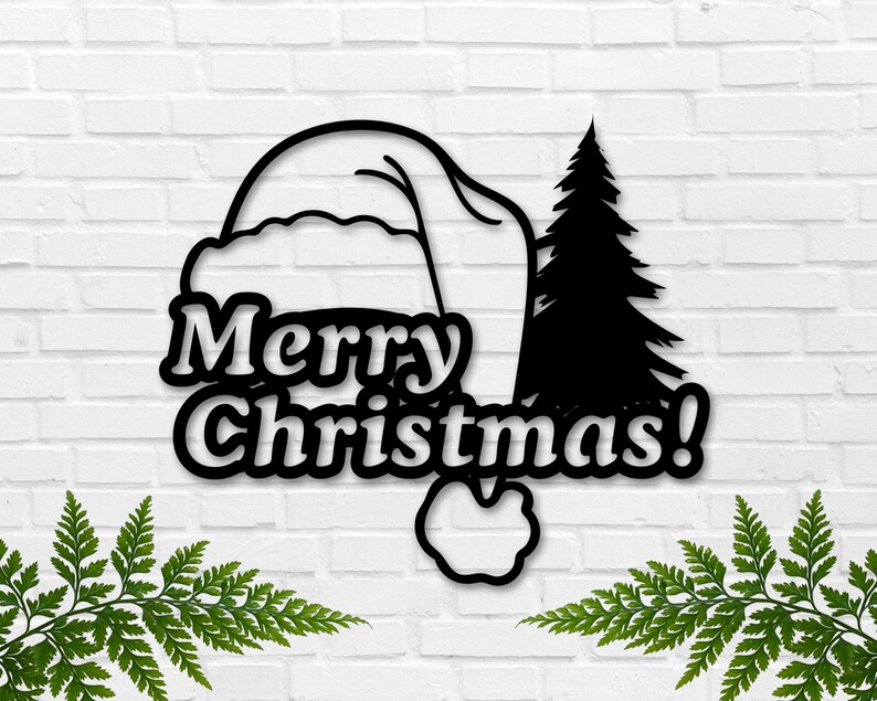 Merry Christmas Metal Sign, Christmas Wall Art, Home Décor, Holiday ...