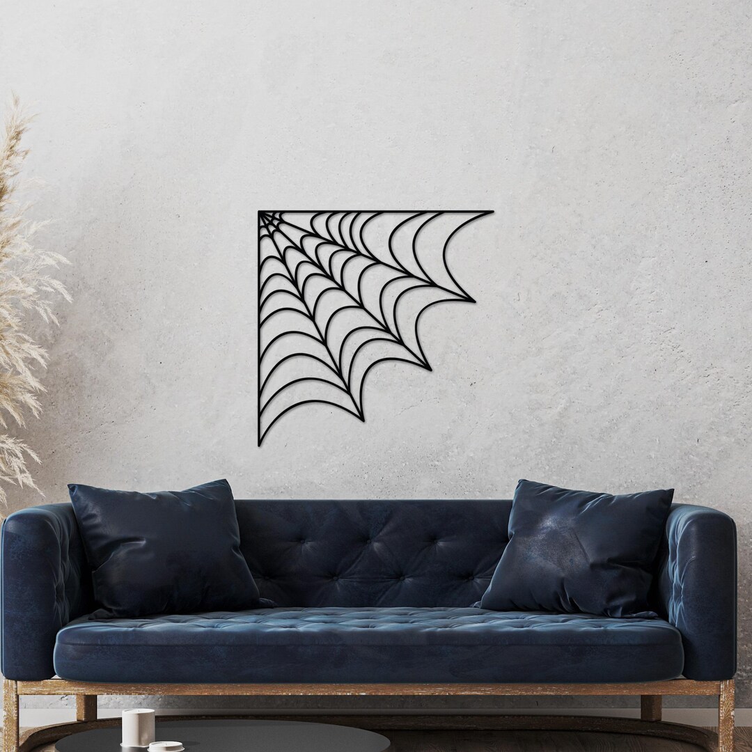 Spider Web Decor, Metal Spider Web, Halloween Decor, Spider Web ...