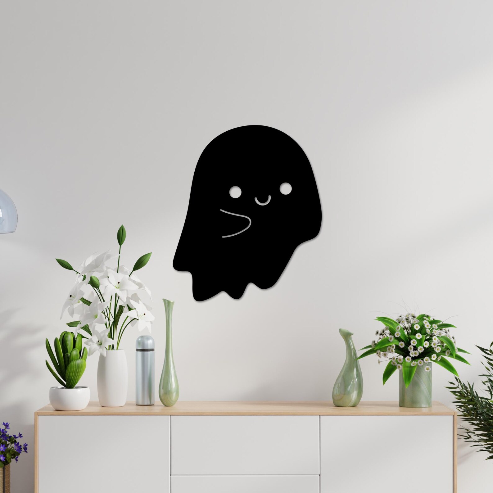 Metal Ghost Decor, Halloween Decor, Cute Ghost Decoration, Halloween ...