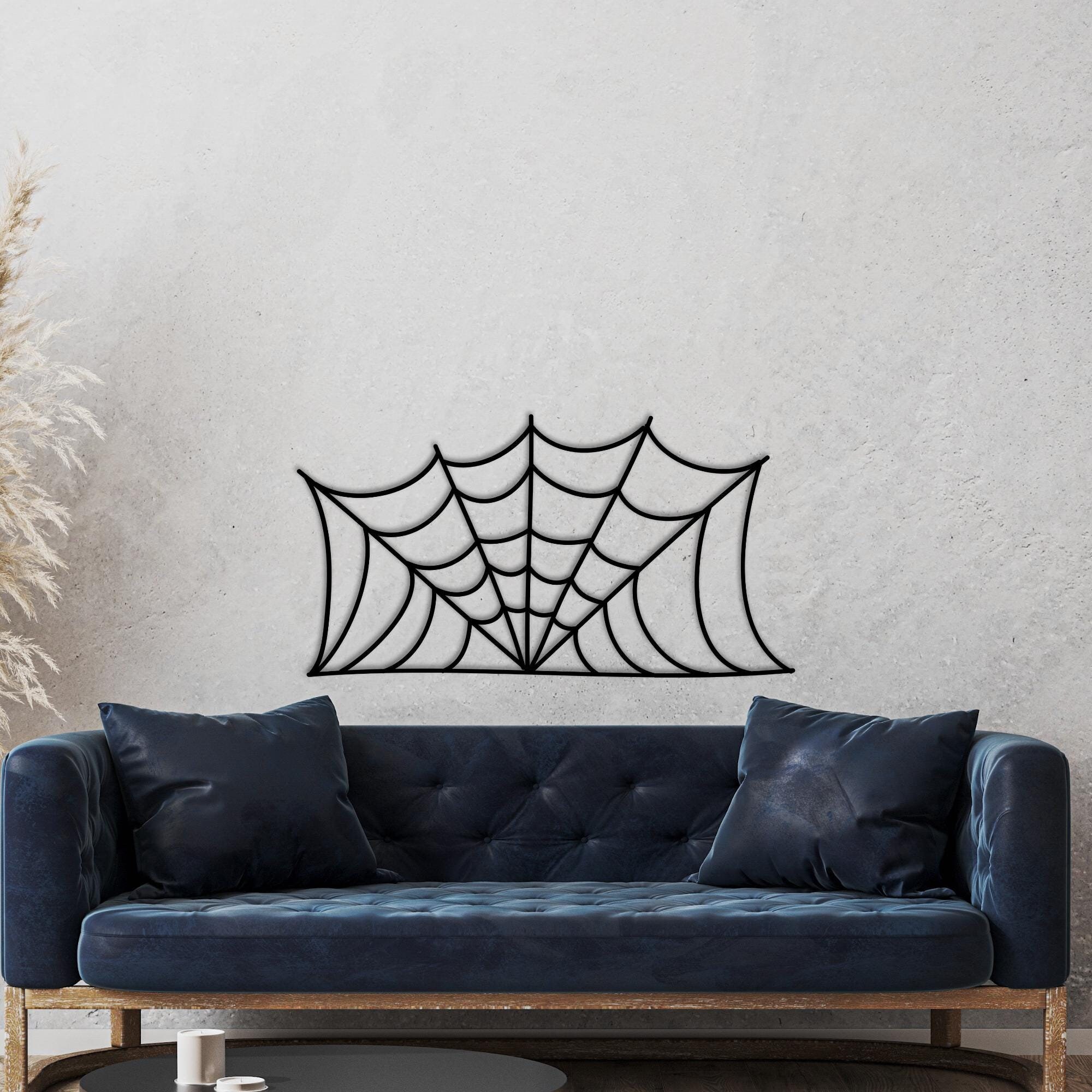 Spider Web Decor, Metal Spider Web, Halloween Decor, Spider Web ...