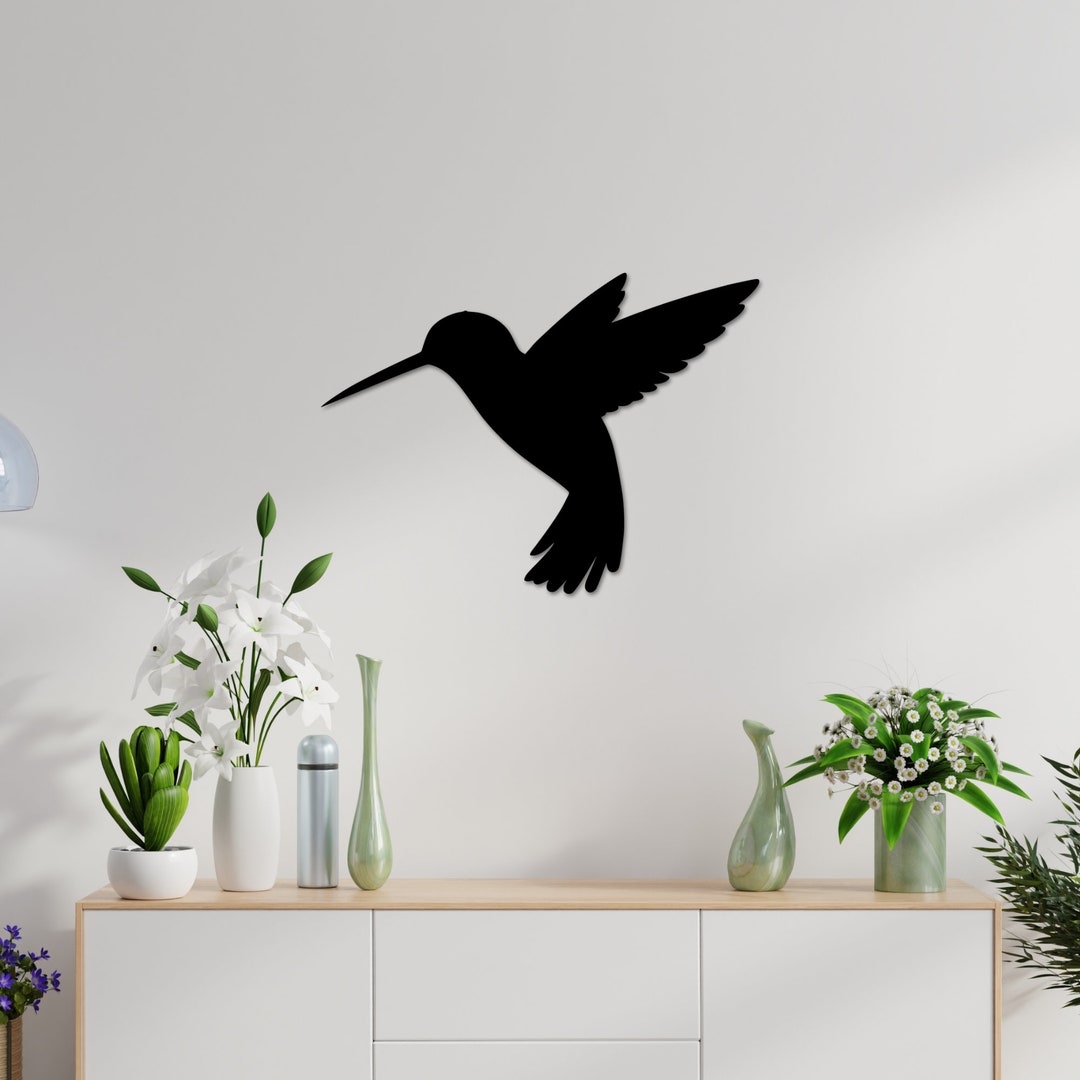 Humming Bird Sign, Metal Humming Bird Decor, Bird Decor, Metal Bird ...