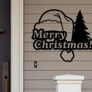 Merry Christmas Metal Sign, Christmas Wall Art, Home Décor, Holiday ...