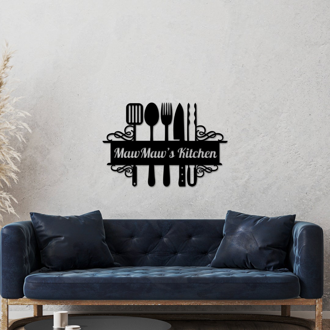 Maw Maw's Kitchen Sign, Grandmas Kitchen Sign, Kitchen Decor, Kitchen ...