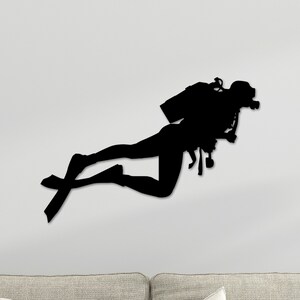 Scuba Diver Sign, Scuba Decor, Scuba Diving Metal Wall Art, Custom ...