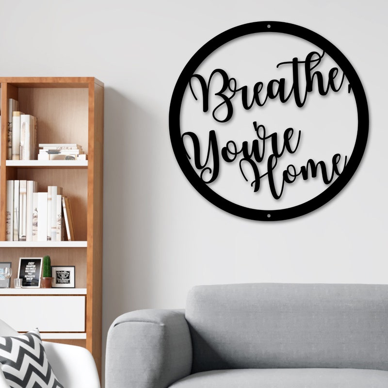 Deep Breath Sign - Etsy
