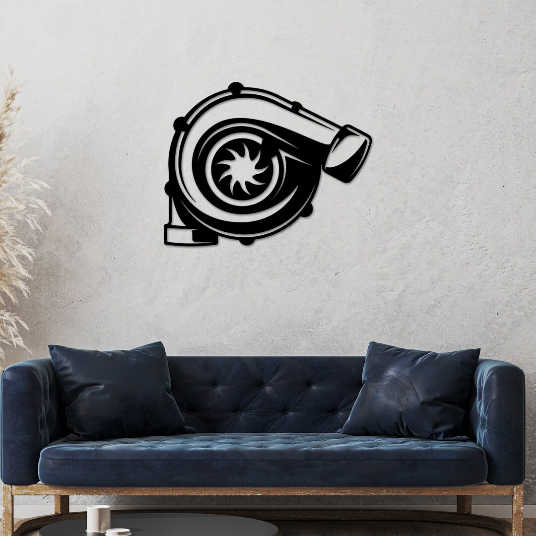 Car Turbo Metal Decor, Turbo Charge, Mechanic Sign, Car Sign, Garage ...