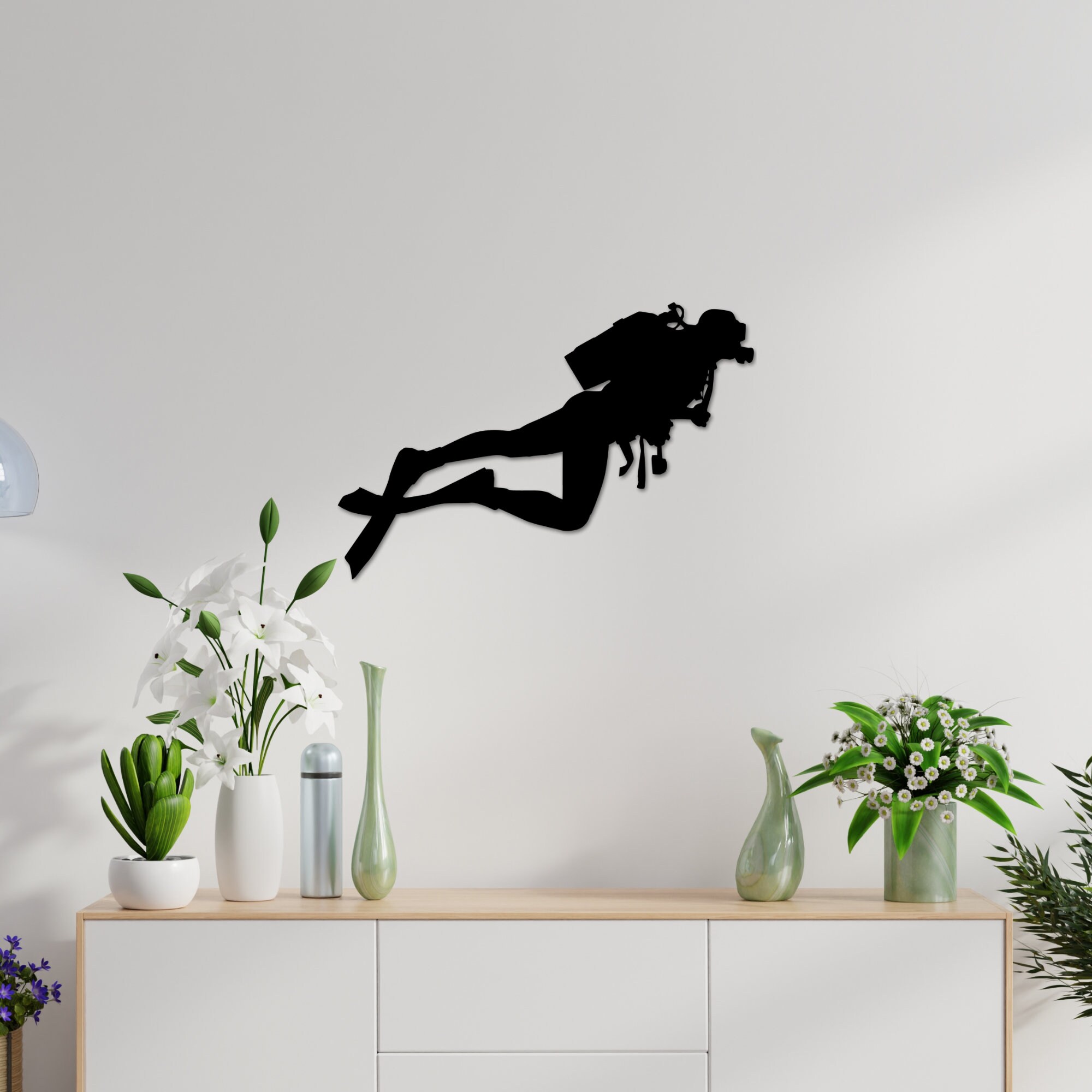 Scuba Diver Sign, Scuba Decor, Scuba Diving Metal Wall Art, Custom ...