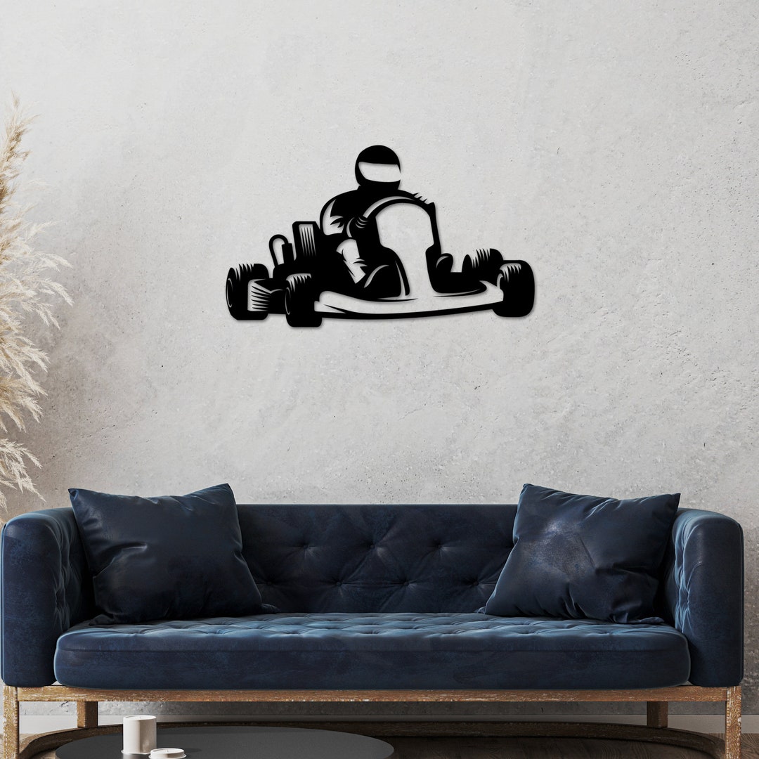 Go Cart Racing Metal Sign, Car Decor, Racing Sign, Car Enthusiast Sign ...