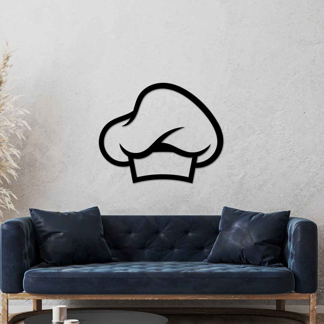 Chef Hat Sign, Chefs Hat Decor, Kitchen Decor, Kitchen Gifts, Metal ...