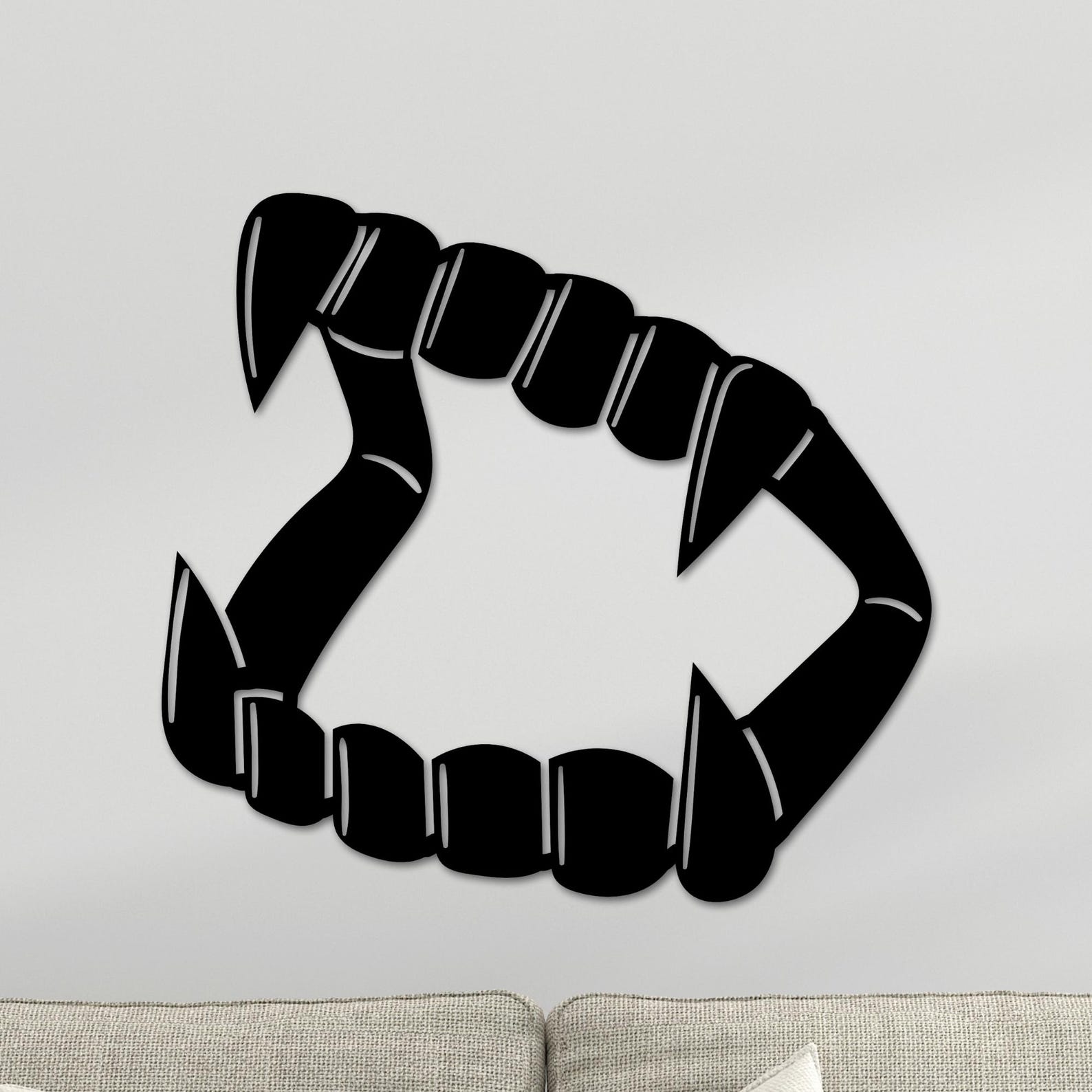 Metal Vampire Teeth Decor, Halloween Decor, Vampire Decoration ...