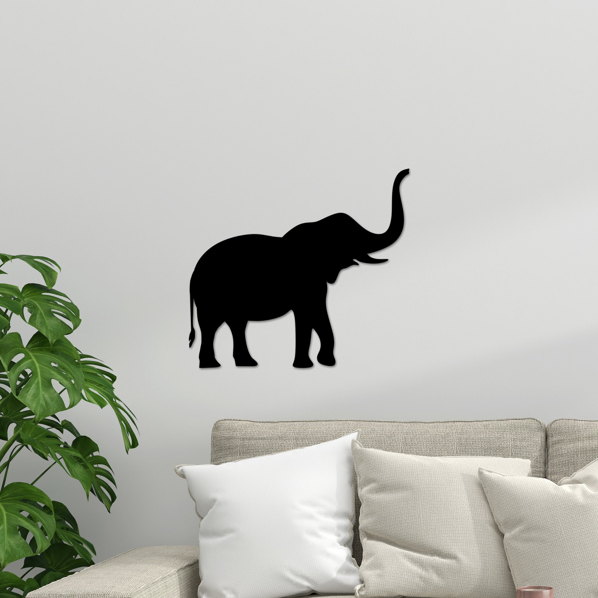 Elephant Metal Sign, Zoo Animal Decor, Kids Room, Animal Lover Sign ...