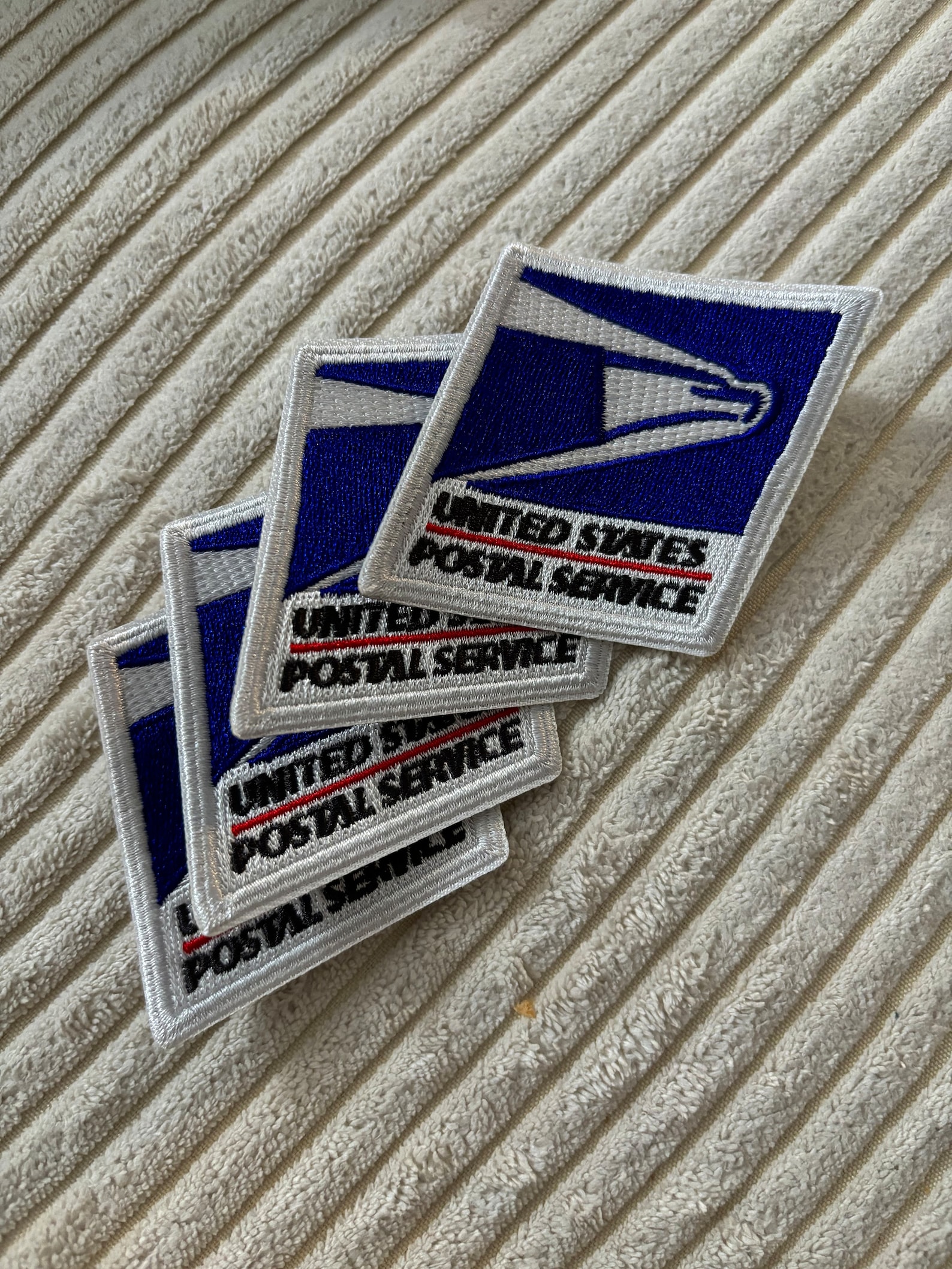 USPS Letter Carrier Embroidery X4 Pcs - Etsy