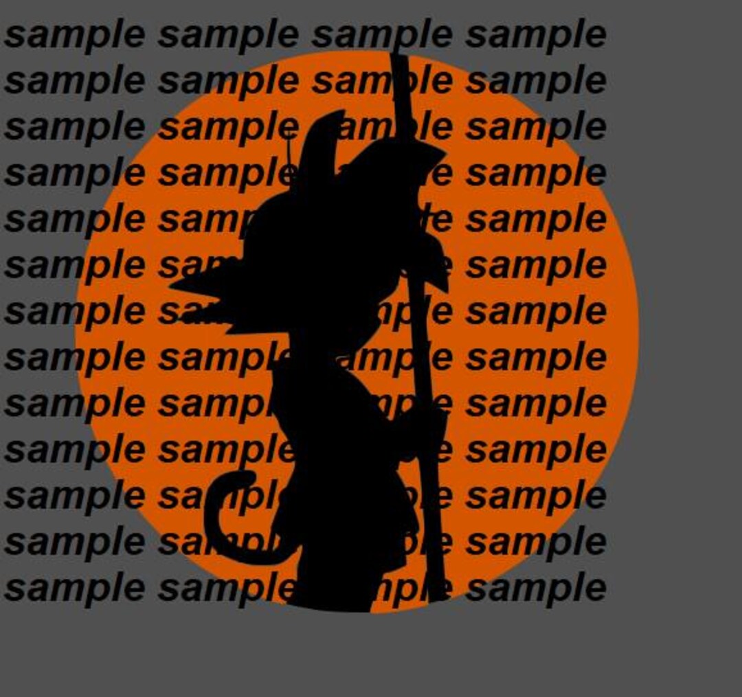 Dragon Ball Goku Side Profile 4x4 Hoop - Etsy