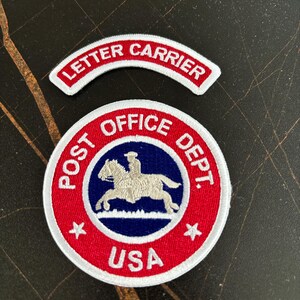 USPS Letter Carrier Embroidery (new) - Etsy