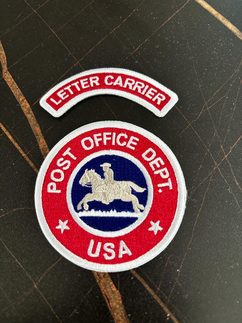USPS Letter Carrier Embroidery new - Etsy