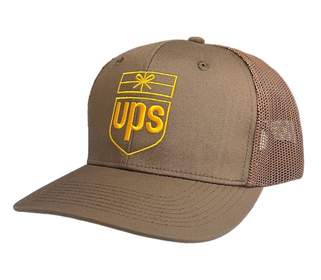 UPS Hat / Embroidered Classic Logo / Breathable Mesh Snapback Trucker ...