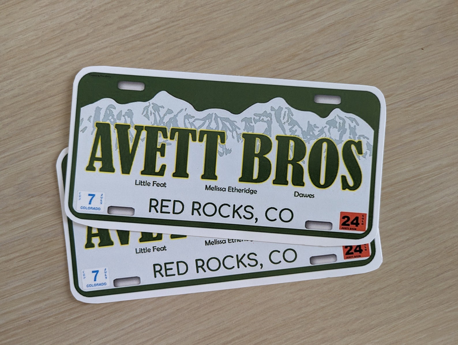 Avett Brothers Sticker - Red Rocks 2024 Sticker - License Plate - Etsy
