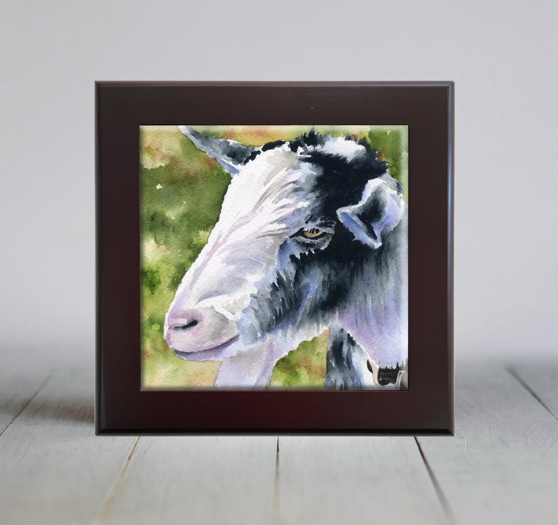 Goat Ceramic Tile Goat Decorative Tile Goat Lover Gift - Etsy