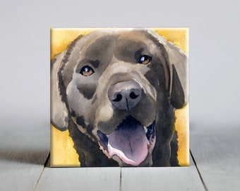 Lab Dog Ceramic Tile - Etsy
