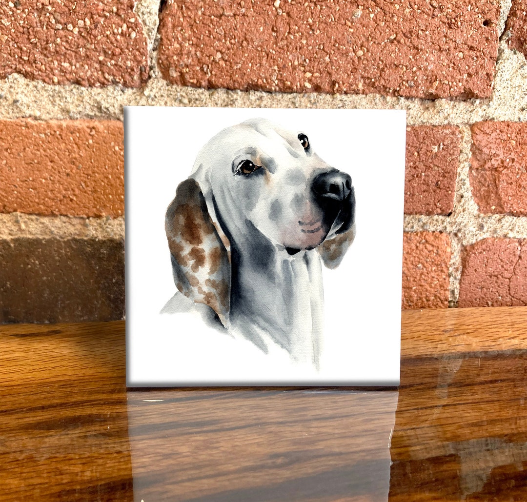 Porcelaine Ceramic Tile Porcelaine Decorative Tile Dog Lover Gift ...