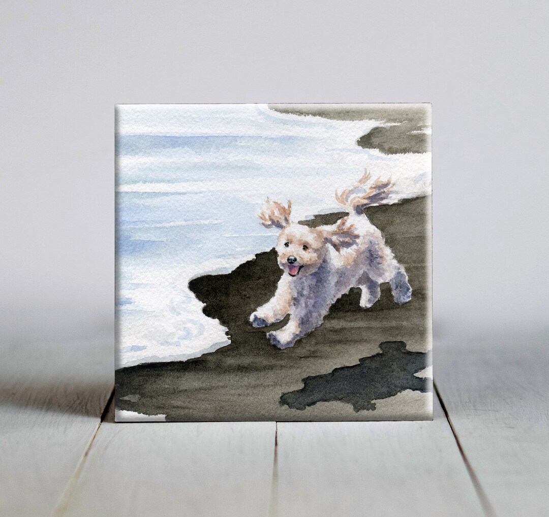 Cockapoo Ceramic Tile - Cockapoo Decorative Tile - Dog Lover Gift ...