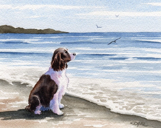 Vintage Springer Spaniel Print Wall Art Decor Edwin Megargee Springer ...