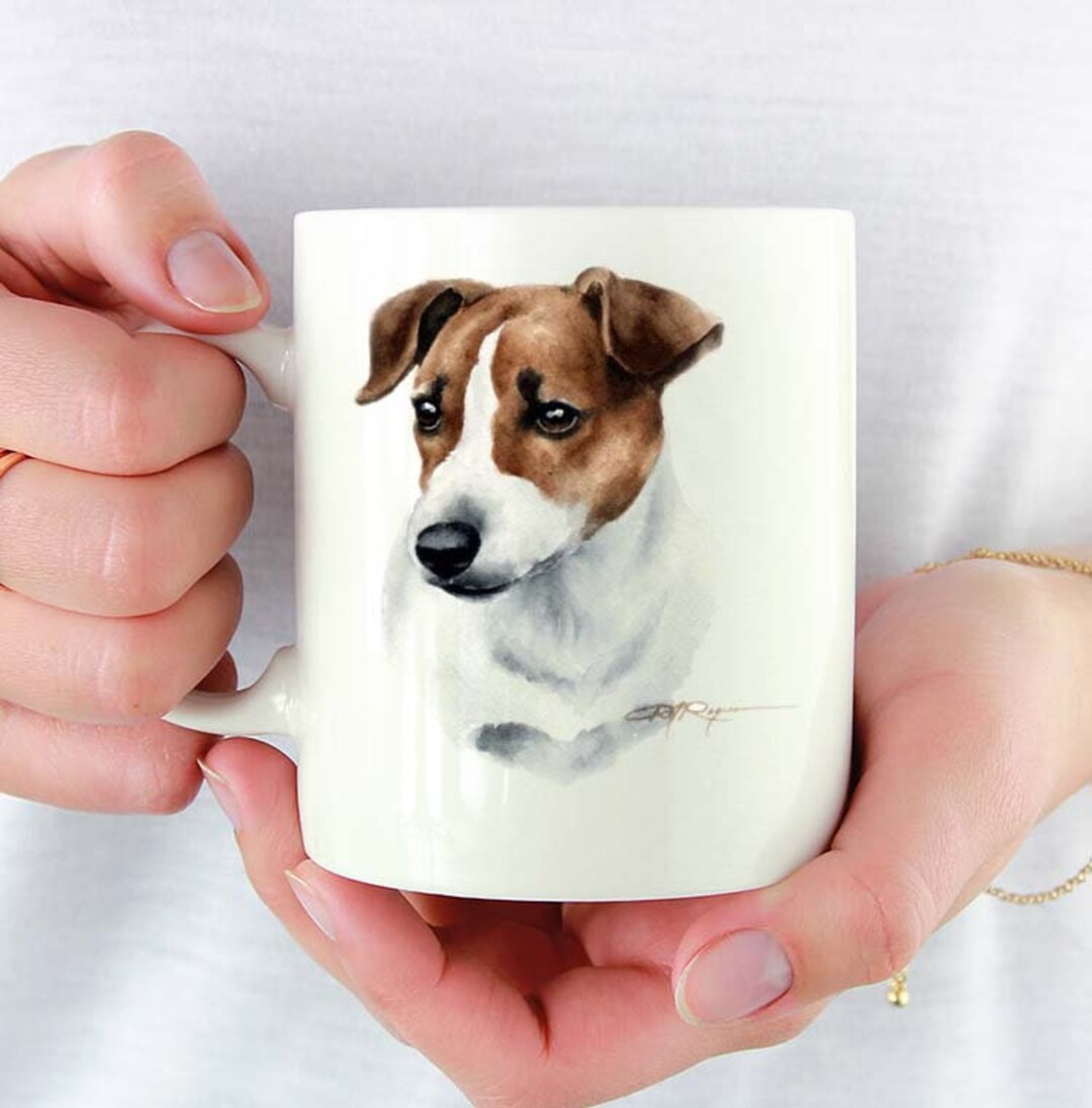 Jack Russell Terrier Custom 11oz Mug With Dog Art Featuring Watercolor ...