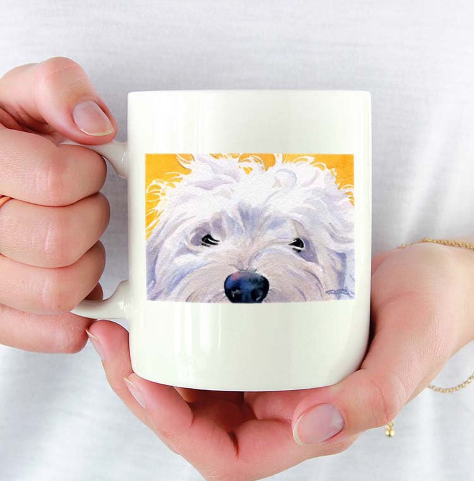 Cockapoo Custom 11oz Mug With Dog Art Featuring Watercolor - Etsy