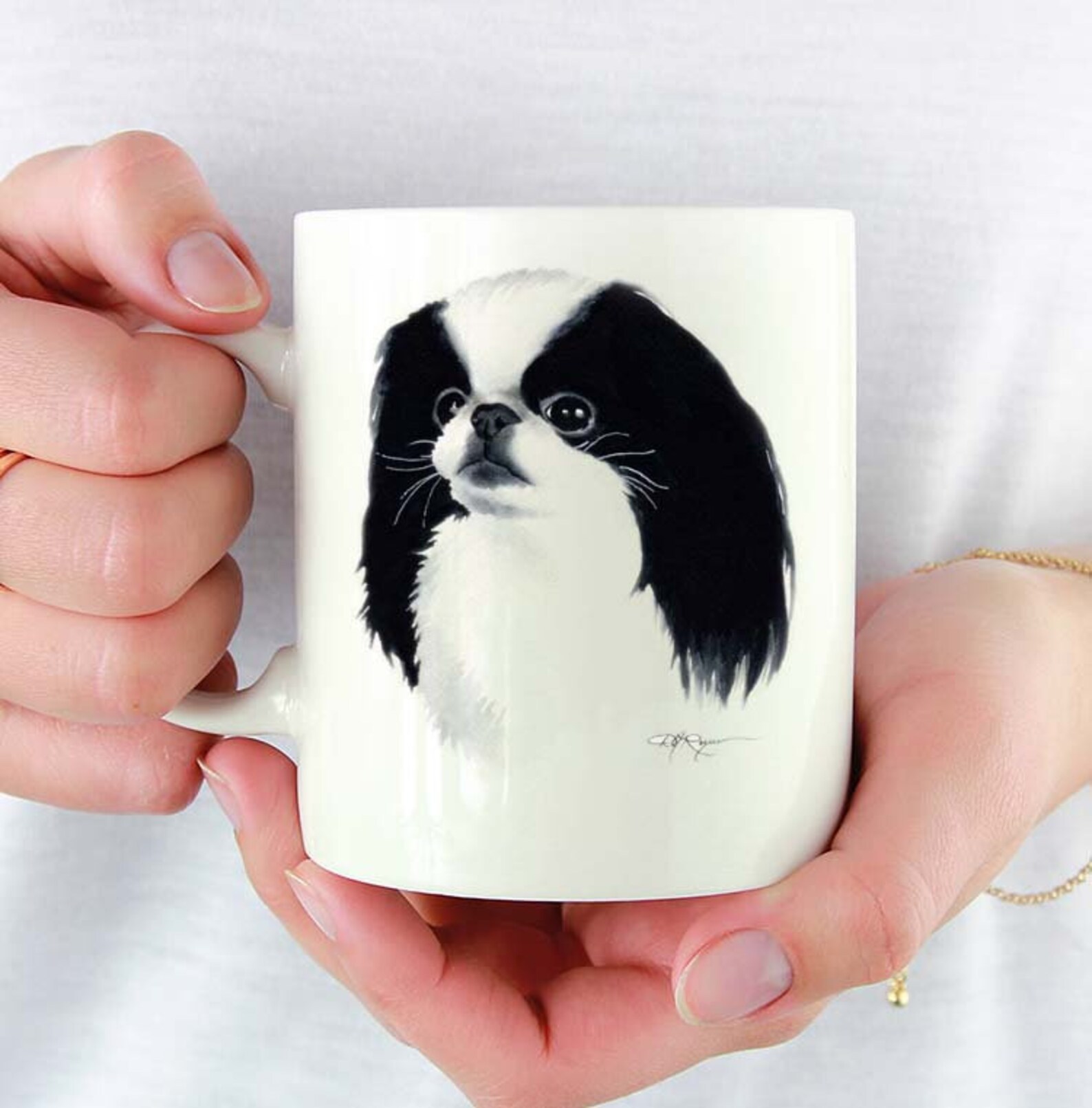 Japanese Chin Custom 11oz Mug With Dog Art Featuring - Etsy